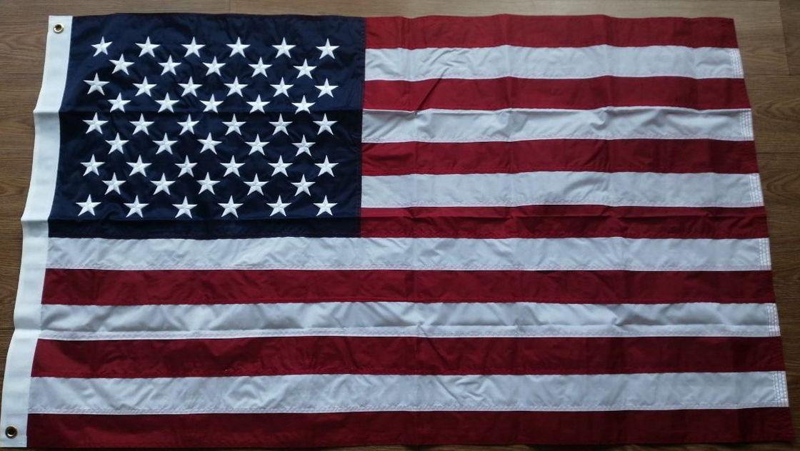 3x5ft SolarMax Nylon US Flag with Embroidered Stars